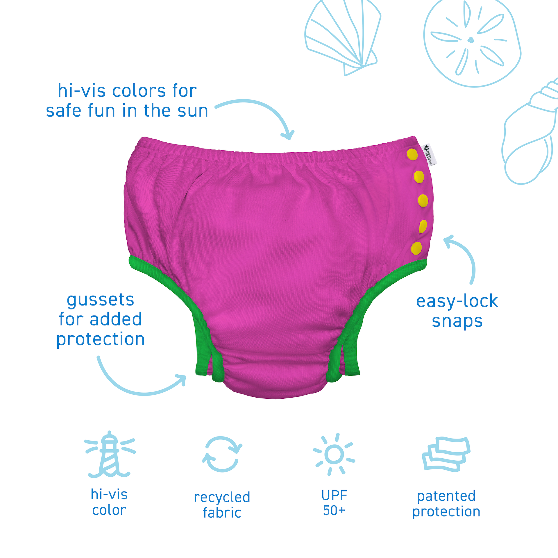 Eco Snap Swim Diaper - Swim Safety | Green Sprouts