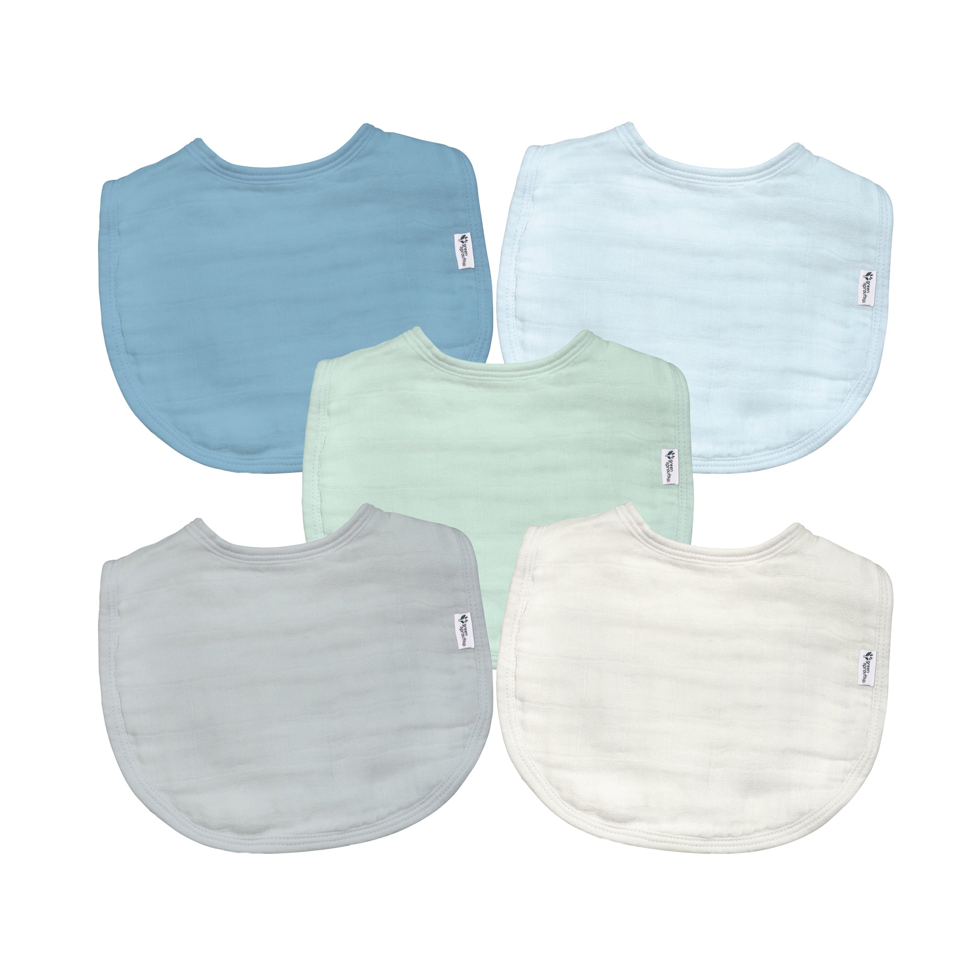 green sprouts® Muslin Bibs made from Organic Cotton (5 pack)