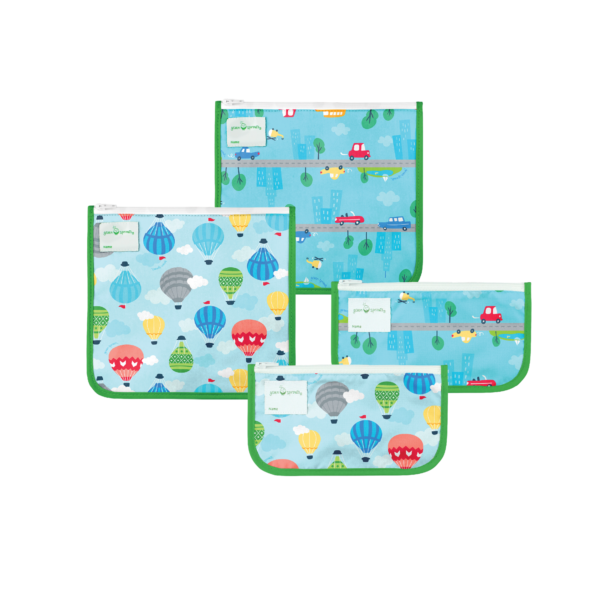 green sprouts® Reusable Insulated Sandwich Bags + Reusable Snack Bags ...