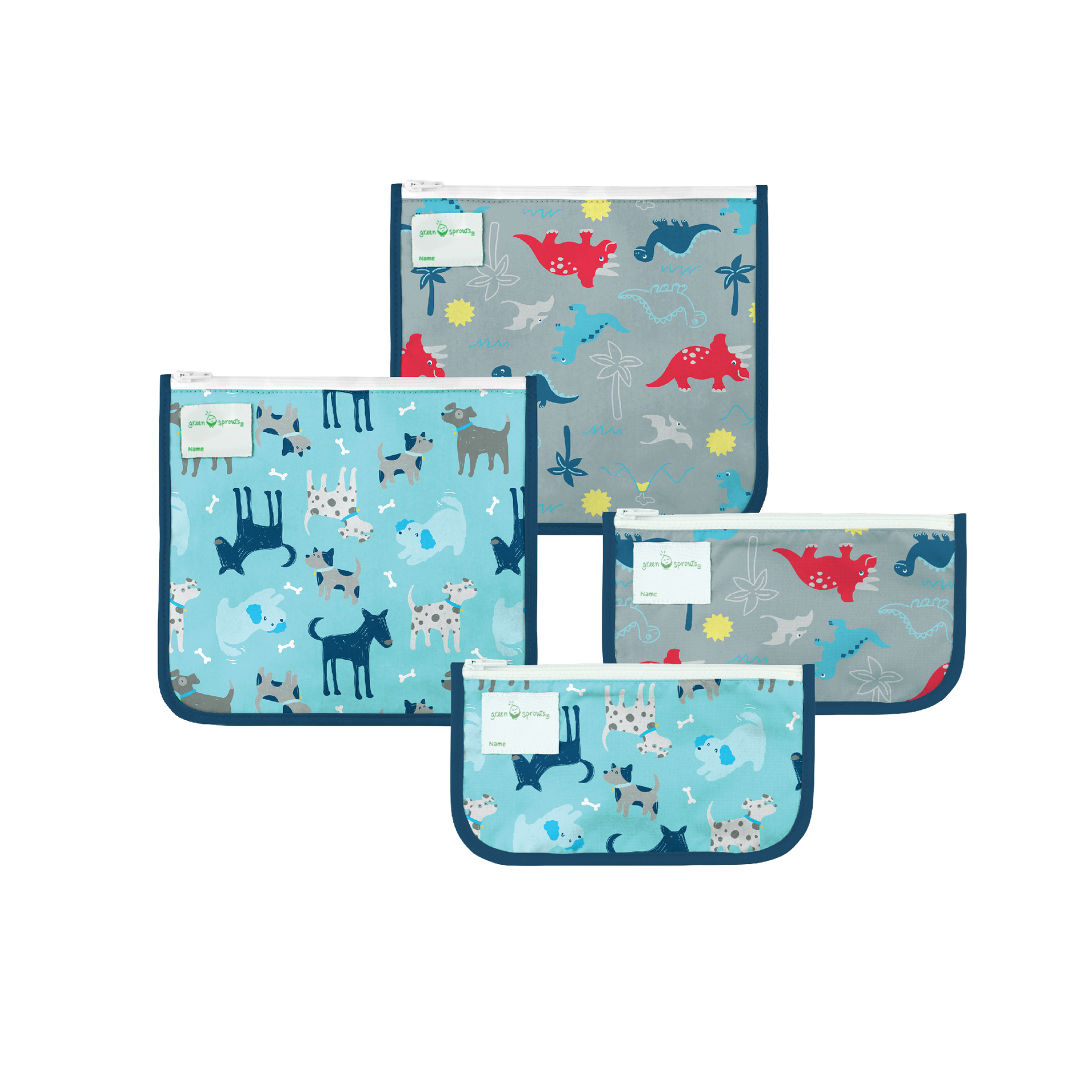 green sprouts® Reusable Insulated Sandwich Bags + Reusable Snack Bags ...