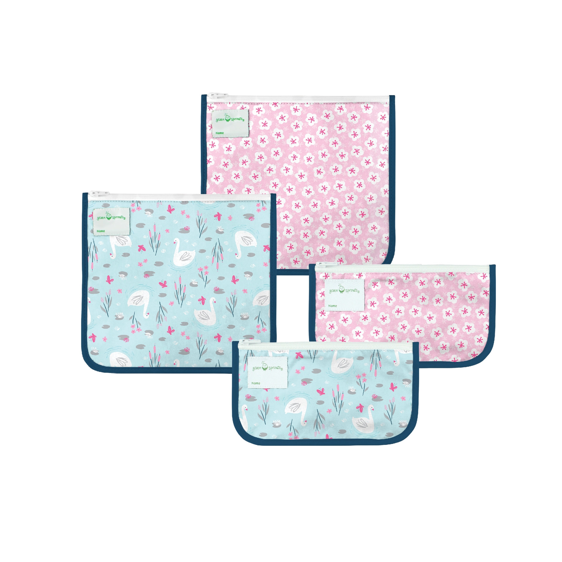 green sprouts® Reusable Insulated Sandwich Bags + Reusable Snack Bags ...