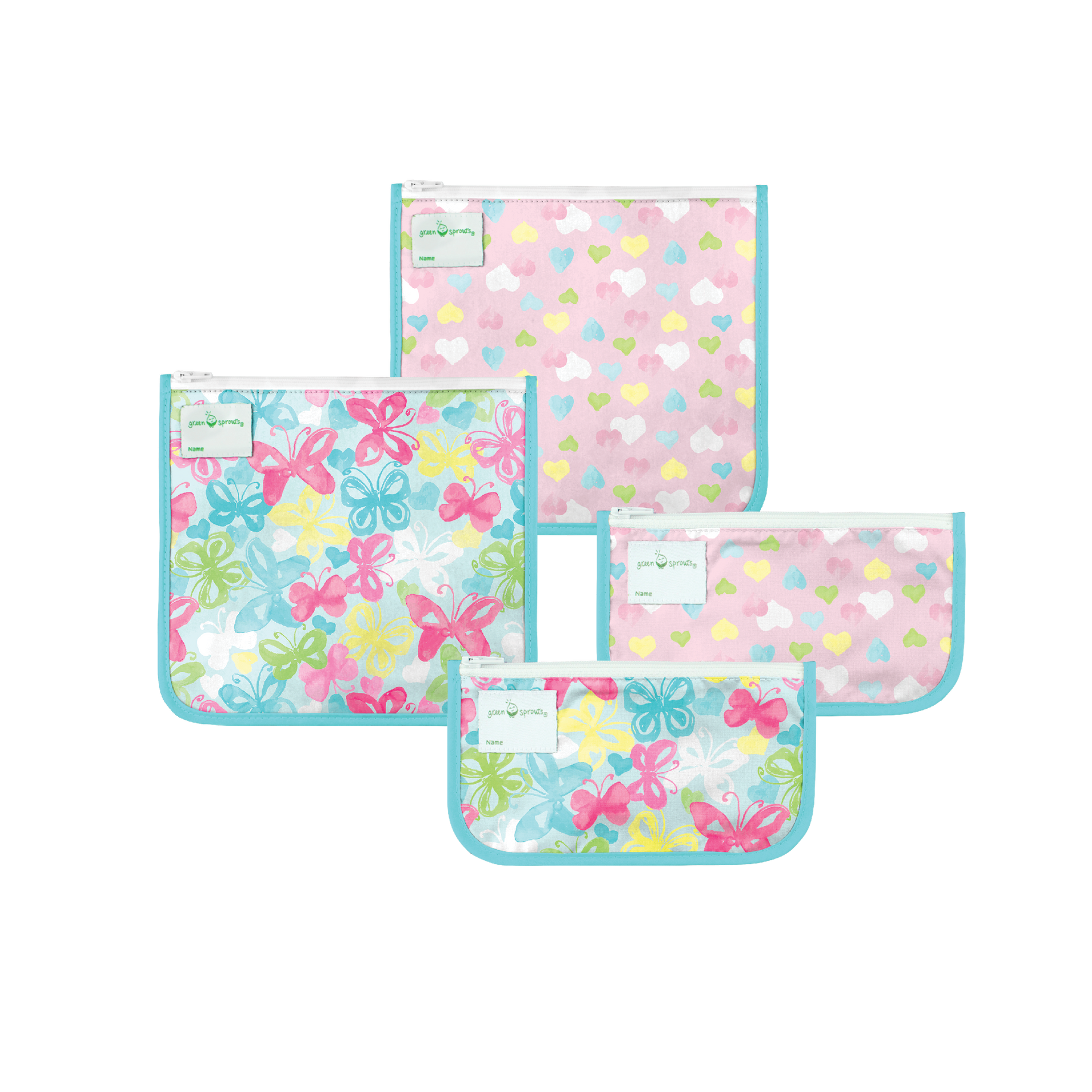 green sprouts® Reusable Insulated Sandwich Bags + Reusable Snack Bags ...